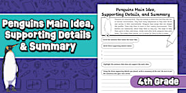 Third Grade Sharks Main Idea and Supporting Details