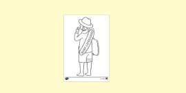 Lifeguard Colouring Sheet | Colouring | Twinkl Resources