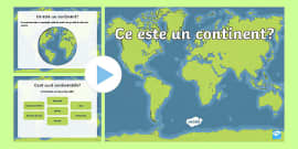 Harta lumii pe continente | Harta continentelor | Twinkl RO