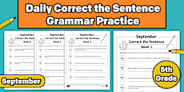 Fifth April Daily Correct the Sentence Grammar Practice