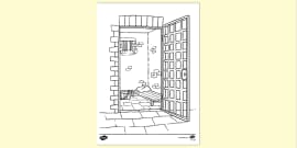 FREE! - Jail Colouring Page | Colouring Sheets | Twinkl Resources