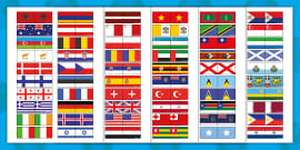 World Flag Page Borders (teacher made) - Twinkl