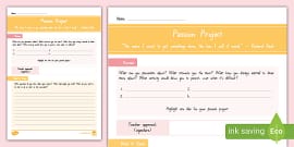 Project Specification Planning Template (teacher made)