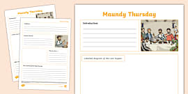 Holy Week - Maundy Thursday - Word Mat (teacher made)