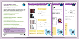 Add Two-Digit Numbers Crossing 10 and 100 Challenge Cards - add