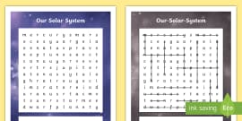 Planets of the Solar System Differentiated Worksheets