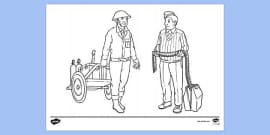 FREE! - Ploughing Out the Dried Out Ground Colouring Sheet - Twinkl