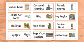 WW2 Vocabulary Cards - Teaching Resource - Twinkl
