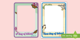 Owl First Day of School Frame 2023 | Twinkl Resources