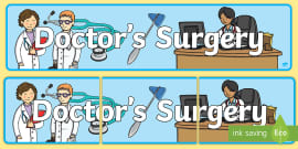 Doctors' Surgery Word Mat (teacher made)