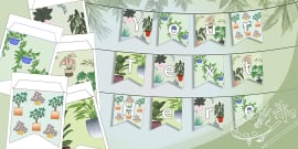 Editable Muted Botanical-Themed Display Bunting - Twinkl