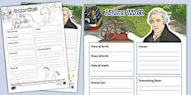 KS1 James Watt Fact File - Twinkl