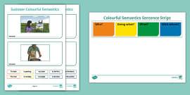 Colourful Semantics Using 'and' Pack - Visual Support