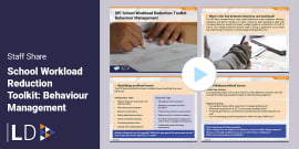 Workload Reduction Toolkit – Planning and Resourcing