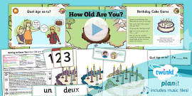 FREE! - Say Your Age French Worksheet - worksheets, France, activity