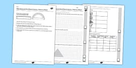 Year 5 Geometry Shape Draw and Measure Angles Maths Mastery Activities