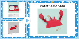 Under the Sea Crafts for Toddlers | Paper Plate Crab | EYFS