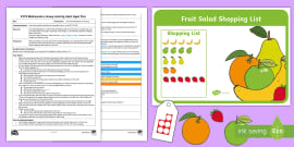 Fairly Traded Fruit Salad Worksheet