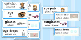 Opticians Role Play Pack - People Who Help Us (Teacher-Made)