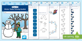 First Grade Winter Math Activity Booklet - Teaching Resource Twinkl