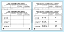 Using Rounding in Real-Life Situations Worksheet - Twinkl