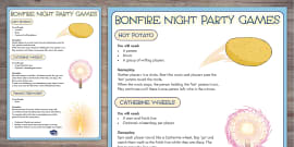 Bonfire Night Party Games (Ages 5 - 7) (teacher made)