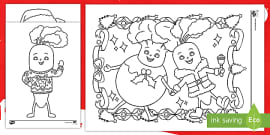 KS1 Pantomime Colouring Pages (teacher made) - Twinkl