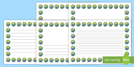 Earth Day Borders - Page Borders (teacher made) - Twinkl