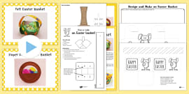 KS1 Easter Basket Colouring Activity (teacher made)