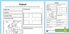 KS2 Finland Fact File (l'enseignant a fait) - Twinkl