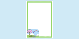 FREE! - Simple Blank Arctic Page Border | Page Borders | Twinkl