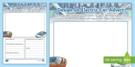 Design a Car Activity Sheet (Teacher-Made) - Twinkl