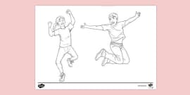 FREE! - Boy And Girl Speaking Colouring | Colouring Sheets