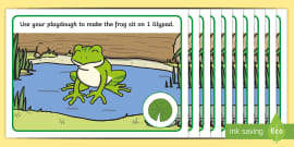 Five Little Speckled Frogs Counting Cards