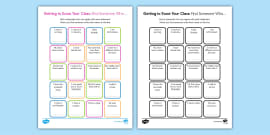 Get to Know Your Classmates Worksheet (teacher made)
