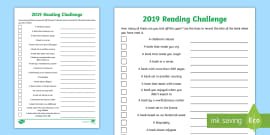 Reading Challenges for KS2 - LKS2 Reading Challenge Activity