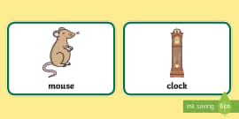 FREE! - Hickory Dickory Dock Times On Clocks Posters - nursery rhymes