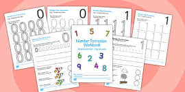 Number Formation Workbook (0-20) (teacher made) - Twinkl