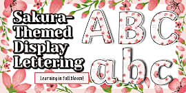 Red Display Lettering