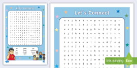 Emotional and Mental Health Word Search (teacher made)