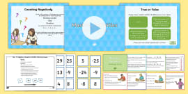 Word Problems Involving Negative Numbers (teacher made)