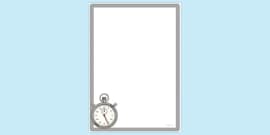 FREE! - Simple Blank Stonehenge Page Border | Page Borders | Twinkl