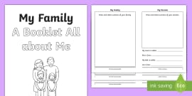 All About My Family Worksheet (teacher made)