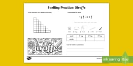 KS1 Giraffe Fact Cards - Twinkl