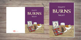 KS1 Burns Night Supper Menu - Primary Resources - Twinkl