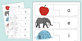 Vowels Colour and Count Worksheet (teacher made) - Twinkl