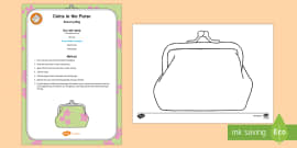 Purse Template | Primary Resources | Twinkl (teacher made)