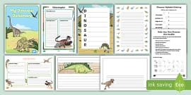 Dinosaur Scene Writing Prompts (Teacher-Made)
