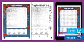 Chinese New Year Word Search | Printable | Twinkl