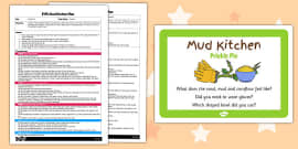 Cinnamon Spiced Mud Bread EYFS Mud Kitchen Plan - mud kitchen
